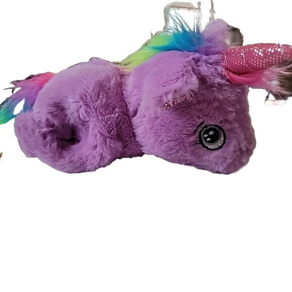 Zookiez slappy | Toys | Zookiez Slappy Purple Unicorn Rainbow Plush ...